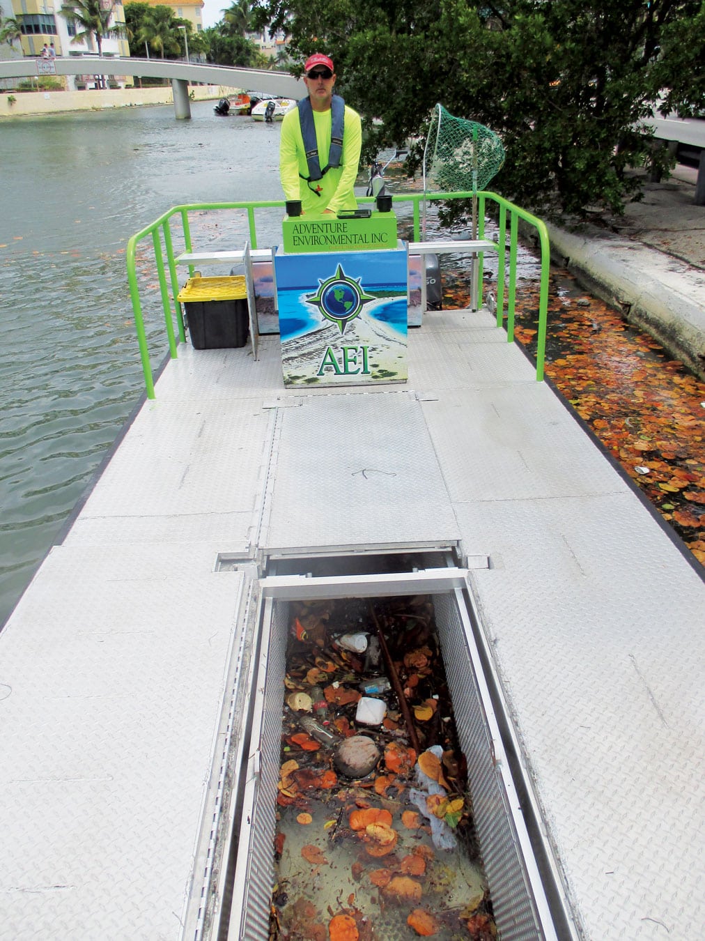 Innovative Skimmer Boat Aims to Improve water Quality in Keys Canals ...