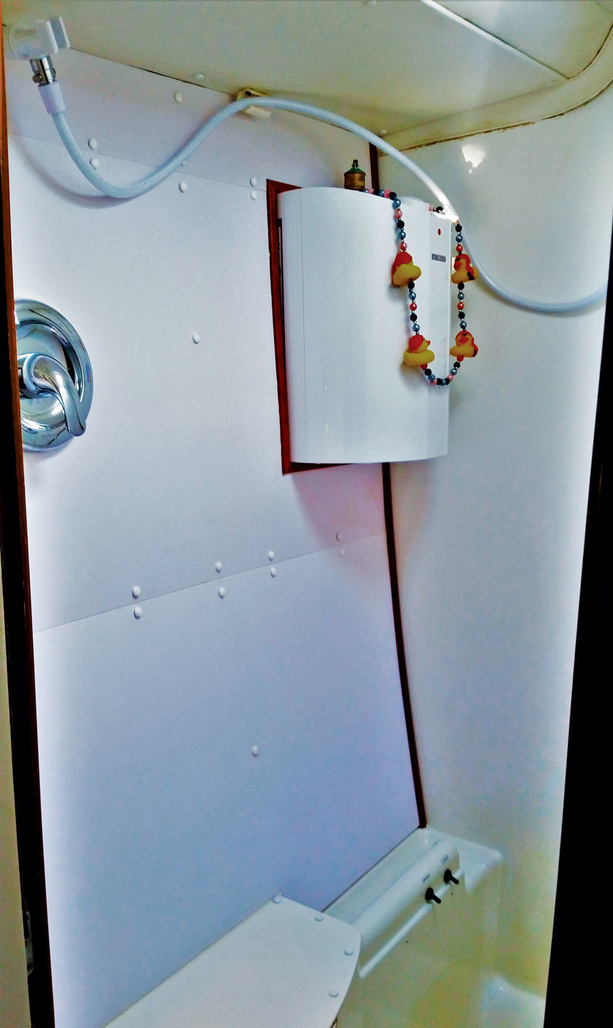 Nothing Better Than a Shower at the End of a Day in the Sea - ALL AT SEA