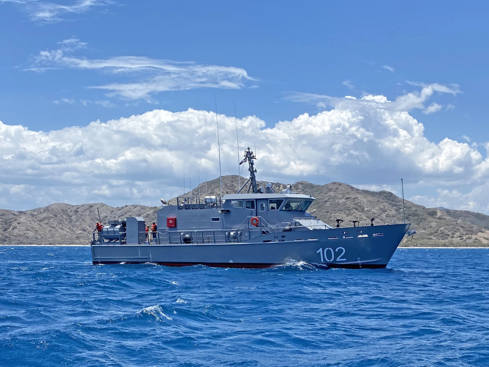 DR Navy has a New Toy! - Rigged Coastal Patrol Vessel - ALL AT SEA